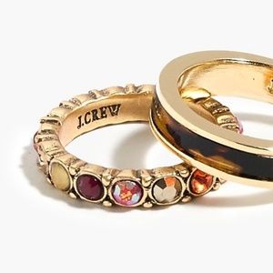 J. Crew | Jewelry | Mixed Stacking Rings | Poshmark